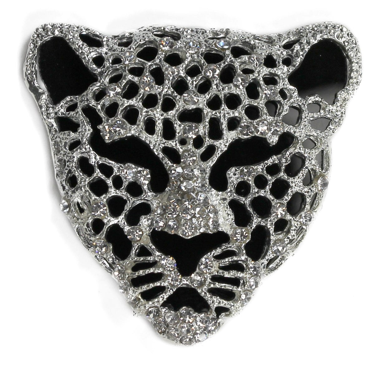 Silver leopard – Diamante Crafts